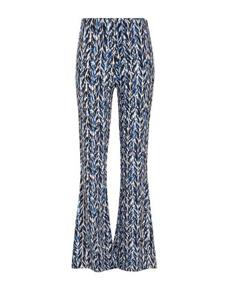 8 by YOOX PRINTED VISCOSE HIGH-WAIST FLARED PANTS