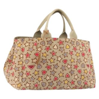 Prada Sac cabas vintage pr&eacute;-poss&eacute;d&eacute; - Femme - Pre-owned - Beige - Taille: ONE Size