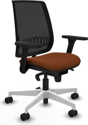 Piqueras y Crespo B&uuml;rostuhl, ideal f&uuml;r Arbeiten mit 3D-Armen, h&ouml;henverstellbare Lendenwirbelst&uuml;tze, ausgestattet mit 5 Positionen und injiziertem Schaumstoff, Schwarz/B