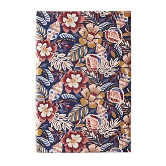 Essix Essix Bedrucktes Bettlaken aus Baumwollsatin, 180 x 290 cm, Folk Flowers