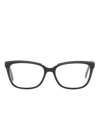 Carolina Herrera lunettes de vue &agrave; monture papillon polie - Noir
