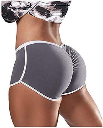 Generic Short de sport pour femme push-up, mini short de sport pour femme, short de fitness scrunch pour femme, short de gym sexy, legging funky, short court 