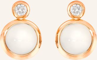 Tamara Comolli Tamara Comolli Ohrstecker Ohrstecker Bouton Moonstone Sand/White / Classic Sand Mondstein 18k Ros&eacute;gold rosegold