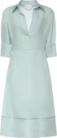 Genny Femme, Robes, Vert, Taille: 40 FR Midi Dress