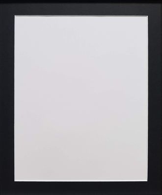 Frames by Post Frames and Mirrors 4 U Schwarz Passepartout 50.80 cm x 40.64 cm app, A3