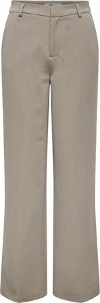 Only Damen Onlhattie-Lana Hw Wide Mel Pant TLR Hose, Taupe Gray/Detail:Melange, 34W x 32L