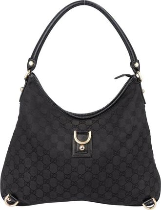 Gucci Crossbody Bags - Gucci GG Monogram Abbey Handbag - Gr. unisize - in Schwarz - f&uuml;r Damen