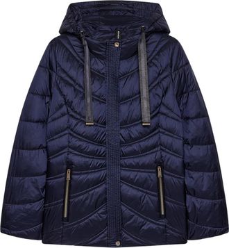 Fiorella Rubino Kurze Steppjacke mit Wellensteppung - - Jackets - Damen - Blau - 3XL