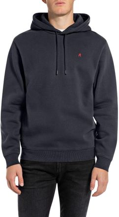 Replay Herren Hoodie Comfort Fit, Blau (Night Blue 067), XS