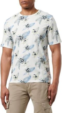 Jack & Jones Jjchill AOP Tee SS Crew Neck T-Shirt, Cloud Dancer, M Hommes