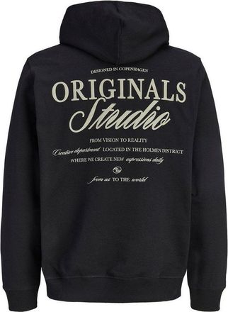 Jack & Jones Hoodie JORNORREBRO TYPO BACK SWEAT HOOD aus Baumwollmix