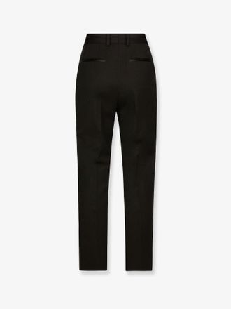 Dolce & Gabbana Womens Tuxedo Trousers Black Virgin Wool