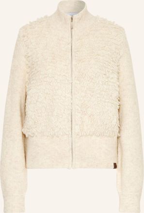 Rino&Pelle Rino & Pelle Strickjacke Malak Im Materialmix weiss