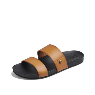 Reef Womens, Cushion Vista Slide, Cognac Black, 9.5