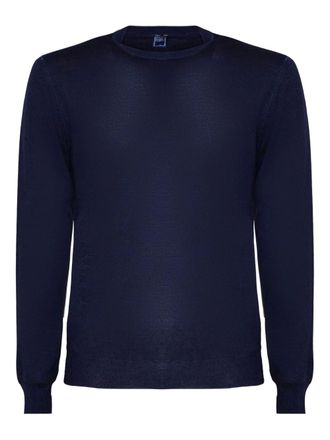Fedeli Pullover mit Rundhalsausschnitt - Blau
