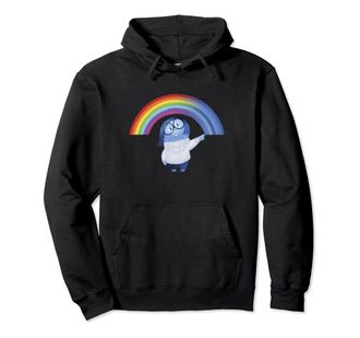 Disney Pixar Inside Out Sadness Rainbow Pullover Hoodie