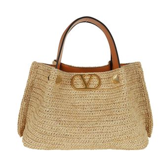 Valentino Garavani Femme, Sacs, Brun, Taille: ONE Size Small Tote Macro S