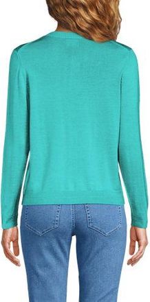 Lands End Merino-Cardigan, Damen, Größe:L petite, Sonstige, Wolle, by Lands End