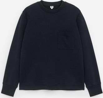 Arket Gerades Sweatshirt -Blau