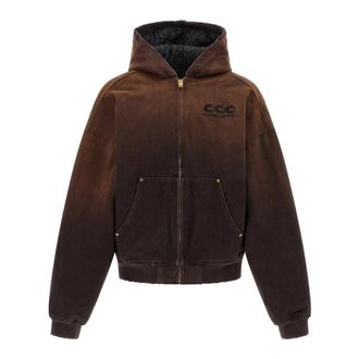 Willy Chavarria Gesteppte Juggernaut Jacke - - Sweatshirts & Hoodies - Herren - Braun - M