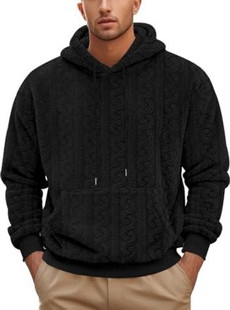 Generic Sweat &agrave; capuche pour homme Couleur unie Sport Casual Sweatshirt Streetwear Sportif Loisirs Mode Quotidien Chaud Respirant Automne Hiver Haute Qualit&eacute; 