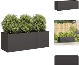 vidaXL Vidaxl - Jardini&egrave;re noir 120x40x40 cm acier lamin&eacute; &agrave; froid - Jardini&egrave;re - Jardini&egrave;res - Pot De Fleurs - Support De Jardini&egrave;re