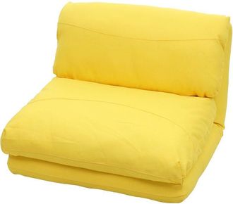Hhg Schlafsessel HHG 515, Schlafsofa Funktionssessel Klappsessel Relaxsessel, Stoff/Textil gelb