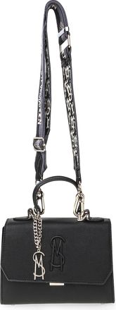 Steve Madden Damen LATTUCA Umhängetasche mit Tragegriff Oben, Schwarz