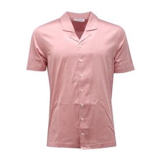 Gran Sasso Italienisches Poloshirt - - Shirts - Herren - Rosa - L