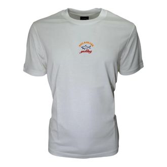 Paul & Shark Baumwoll-T-Shirt mit Logo - - Tops - Damen - Wei&szlig; - XL