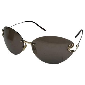 Loewe Pre-owned Metall Sonnenbrille - - Pre-owned - Damen - Schwarzk - ONE SIZE