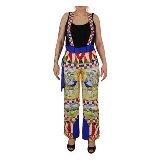 Dolce & Gabbana Femme, Combinaisons et Ensembles, Multicolore, Taille: 36 FR Pantalon de neige taille haute multicolore