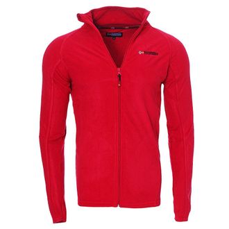 Geographical Norway Tug Men Full Zip - Fleece Fine Mann Hei&szlig;e Fermetur Zip - Jacke Herbst Winter Fr&uuml;hling Warm M&auml;nner - Langarm Pullover Pelz Weich Komfort Outdoor (Rot L
