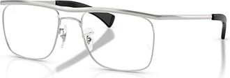 Ray-Ban Rb6519m Optics Scuderia Ferrari Collection Silber Fassung Klar Glas Polarisiert 52-18