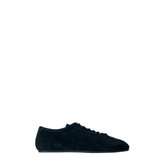 Dries Van Noten Homme, Chaussures, Noir, Taille: 40 EU Baskets Bord&eacute;es de Daim