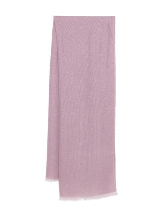 Ferragamo Schal mit Fransensaum - Violett