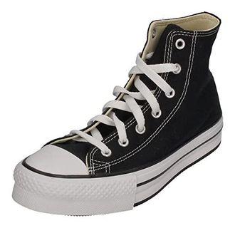 Converse Mixte Enfant Chuck Taylor All Star Eva Lift Canvas Platform Shoes, Black White Black, 38.5 EU