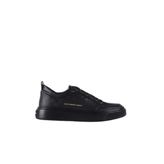 Alexander Smith Bond M&auml;nner in schwarzem Leder und schwarzer Sohle - - Shoes - Herren - Schwarzk - 43 EU