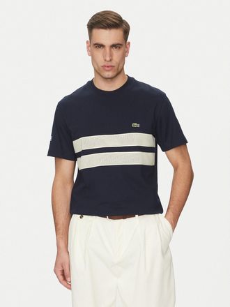 Lacoste T-Shirt TH9769 Dunkelblau Regular Fit