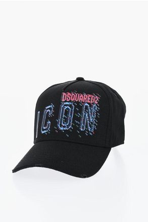 Dsquared2 ICON Cotton Twill Cap with Printed Logo size Unica