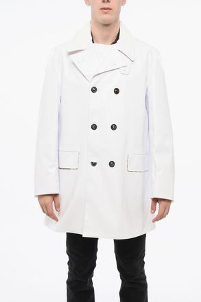 Maison Margiela MM14 Wasserdichter Trenchcoat mit Velourskragen Maison Margiela