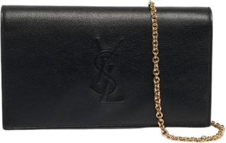 Saint Laurent Sac bandouli&egrave;re en cuir Pre-owned - Femme - Pre-owned - Noir - Taille: ONE Size