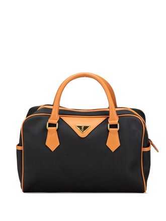 Saint Laurent sac Boston PVC 20 e si&egrave;cle - Noir