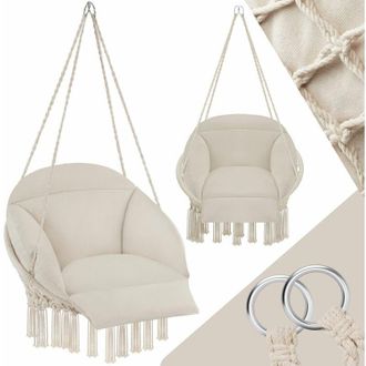 TecTake Tectake - Fauteuil suspendu avec un coussin dassise &eacute;pais