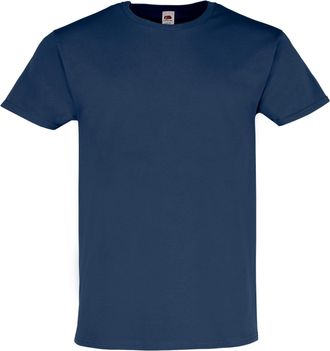 Fruit Of The Loom Iconic 195 Ringspun Premium T | T-Shirt Herren & Damen - 100% Baumwolle, 190-195 g/m&sup2;, hochwertig & weich, ideal f&uuml;r Druck & Alltag, Farbe:Navy, Gr&ouml;&szlig;e