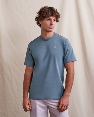Faguo T-shirt imprim&eacute; flower art bleu