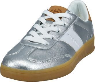 Bugatti Damen Sandaletten, Frauen Sandalen,Sommersandalen,bequem,flach,Sommerschuhe,Freizeitschuhe,offene Schuhe,Silver/Cognac (1363),41 EU/EU UK