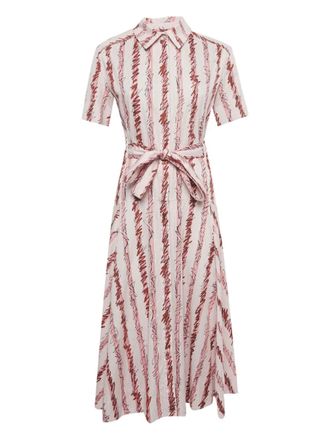 Burberry robe-chemise en coton - Blanc