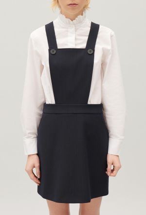 Claudie Pierlot Robe courte bretelles marine