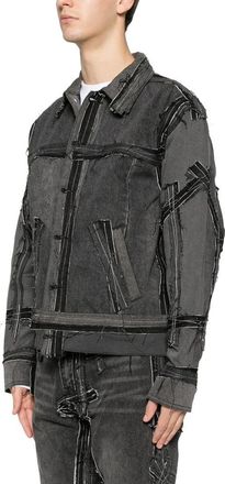 Who Decides War by Ev Bravado Homme, Vestes, Gris, Taille: XL Veste en jean